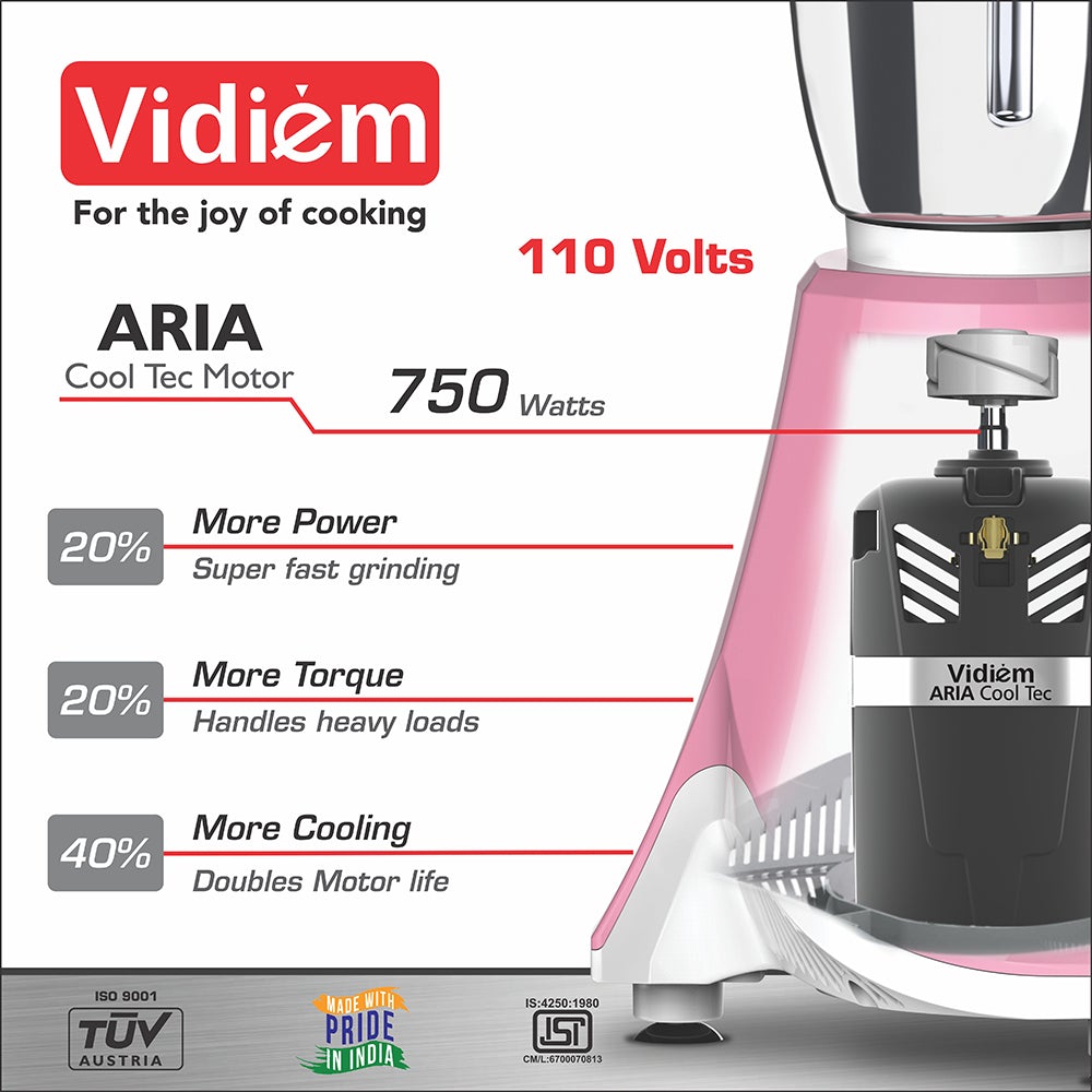 Vidiem IVY Plus 750 W Mixer Grinder with 4 Jars | Buy Mixer Grinder On ...